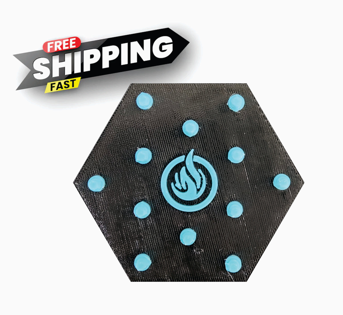1WP Ignite Squishy Studded TPE Hexagons - 6 & 12 Packs (Customize Colo ...